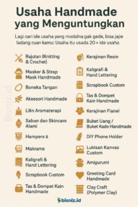 20+ Usaha Handmade yang Menguntungkan dan Nggak Pernah Sepi Peminat